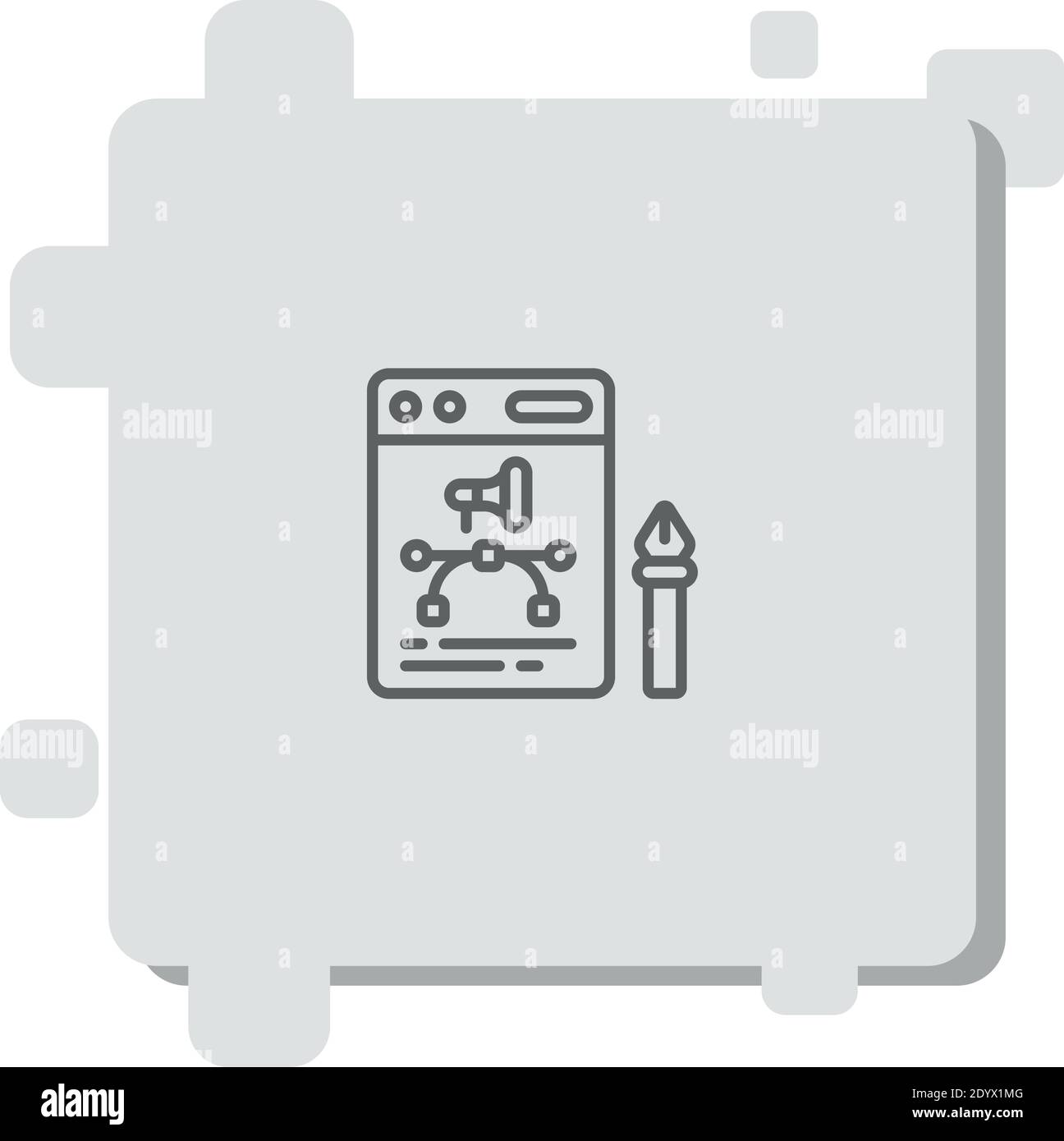 website vector icon modern simple vector illustration Stock Vector ...