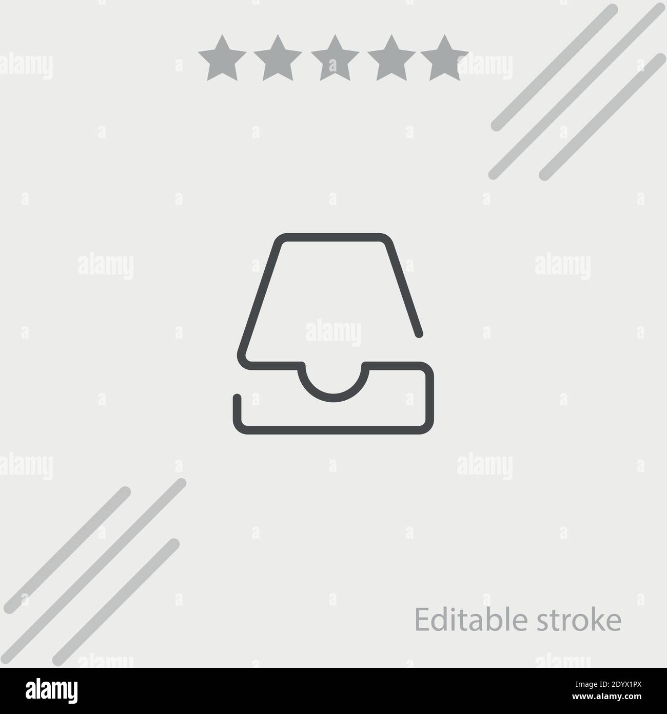 inbox vector icon modern simple vector illustration Stock Vector Image ...