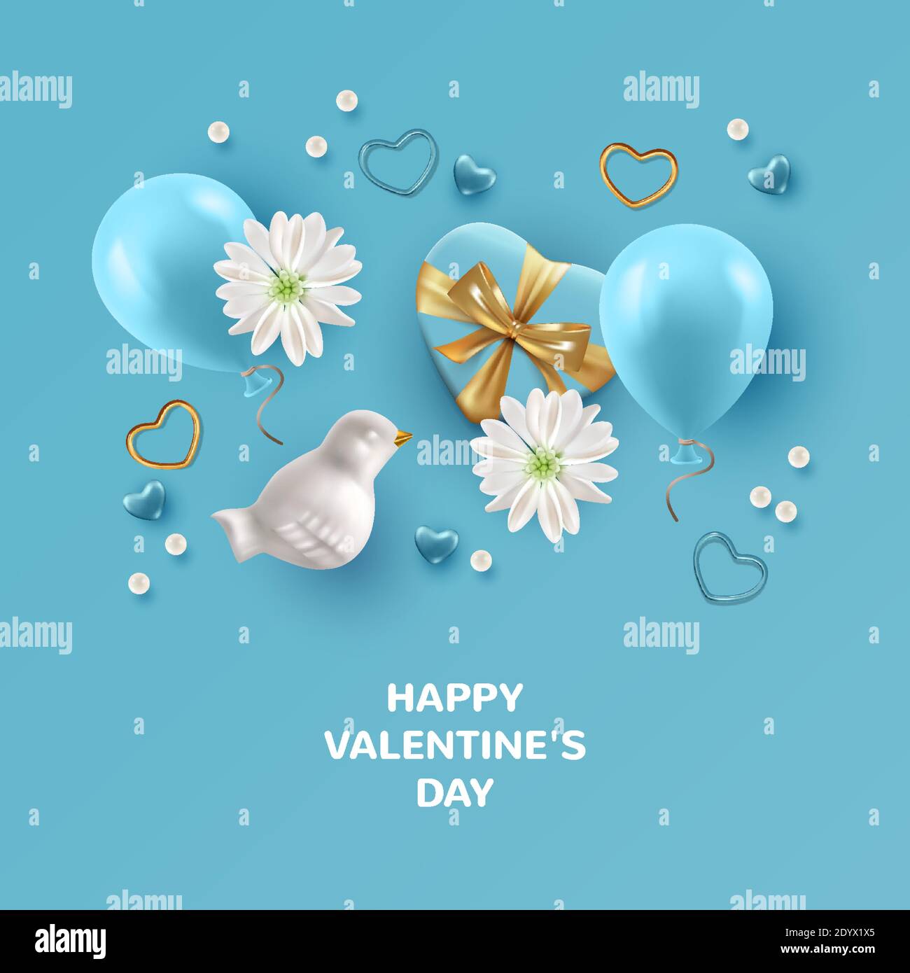 Blue flowers balloon flower Stock Vector Images - Alamy