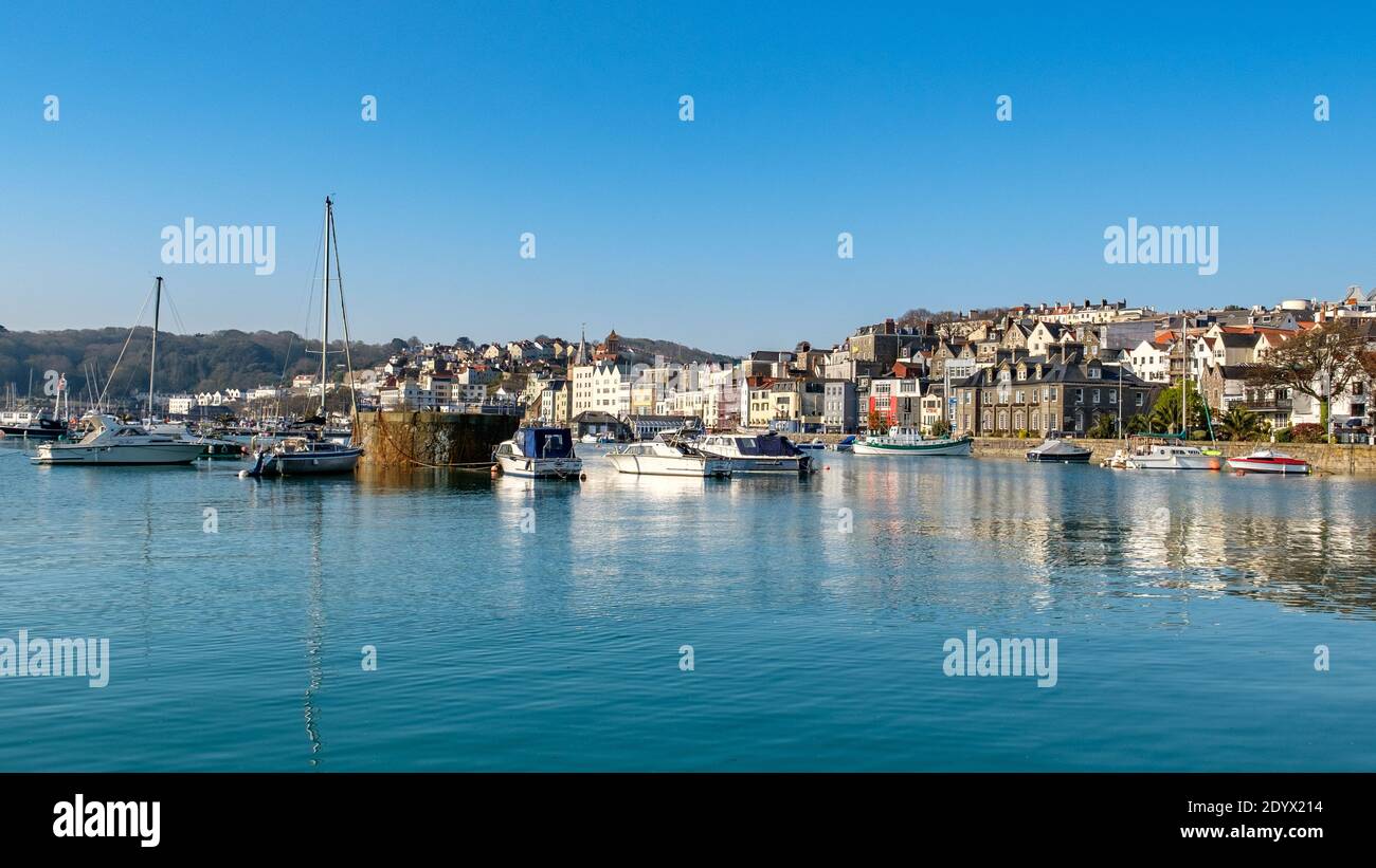 St Peter Port Harbour, Guernsey Stock Photo - Alamy
