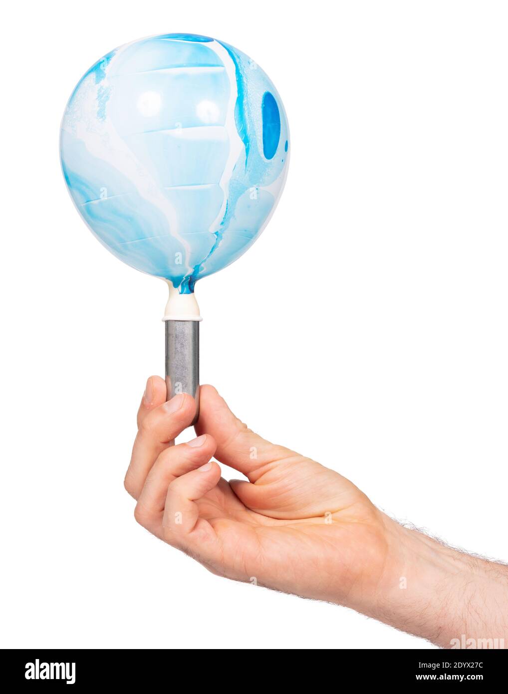 Laughing drug canister with a baloon, isolated on white Stock Photo - Alamy