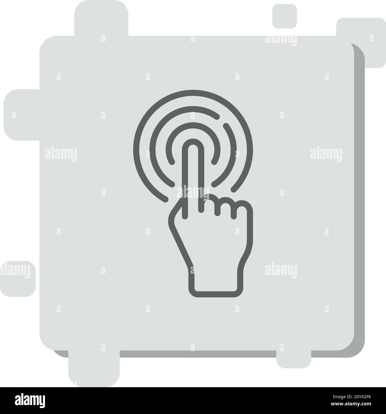 touch vector icon modern simple vector illustration Stock Vector Image ...