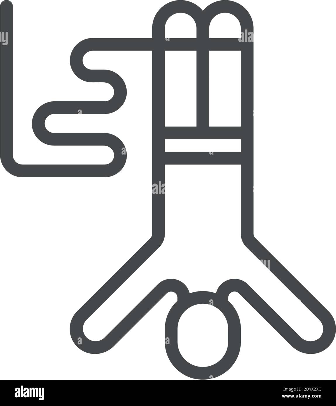 Bungee jumping symbol Black and White Stock Photos & Images - Alamy