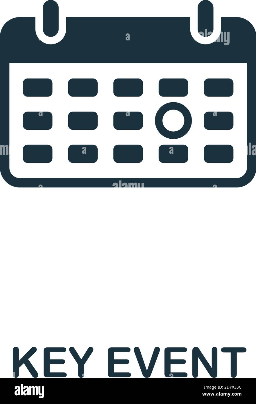 Key Event Icon Premium Style Design From Business Management Icon Collection Pixel Perfect Key