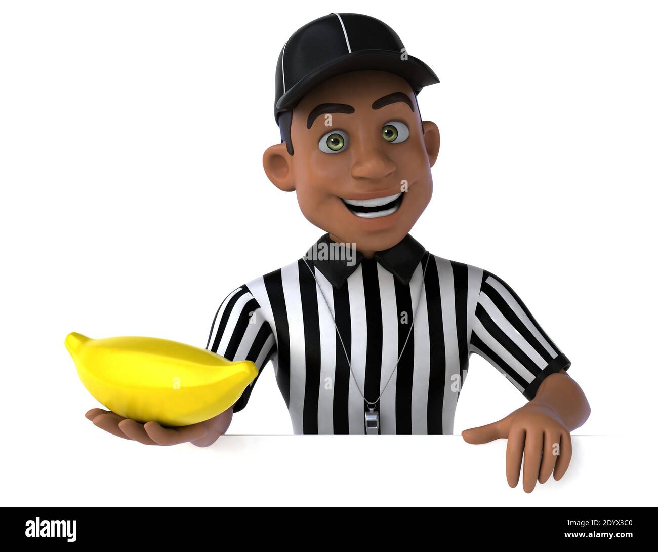 Fun 3D Illustration of an american Referee Stock Photo - Alamy