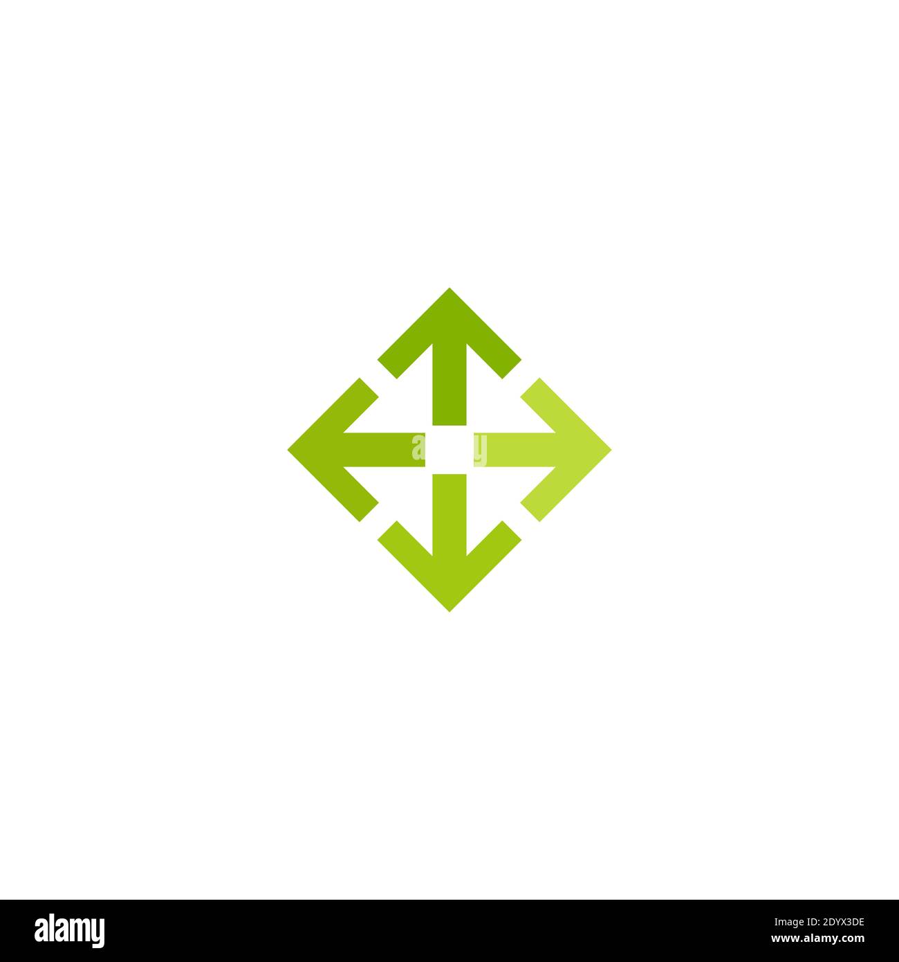 four arrows point out from the center. olive green expand Arrows icon ...