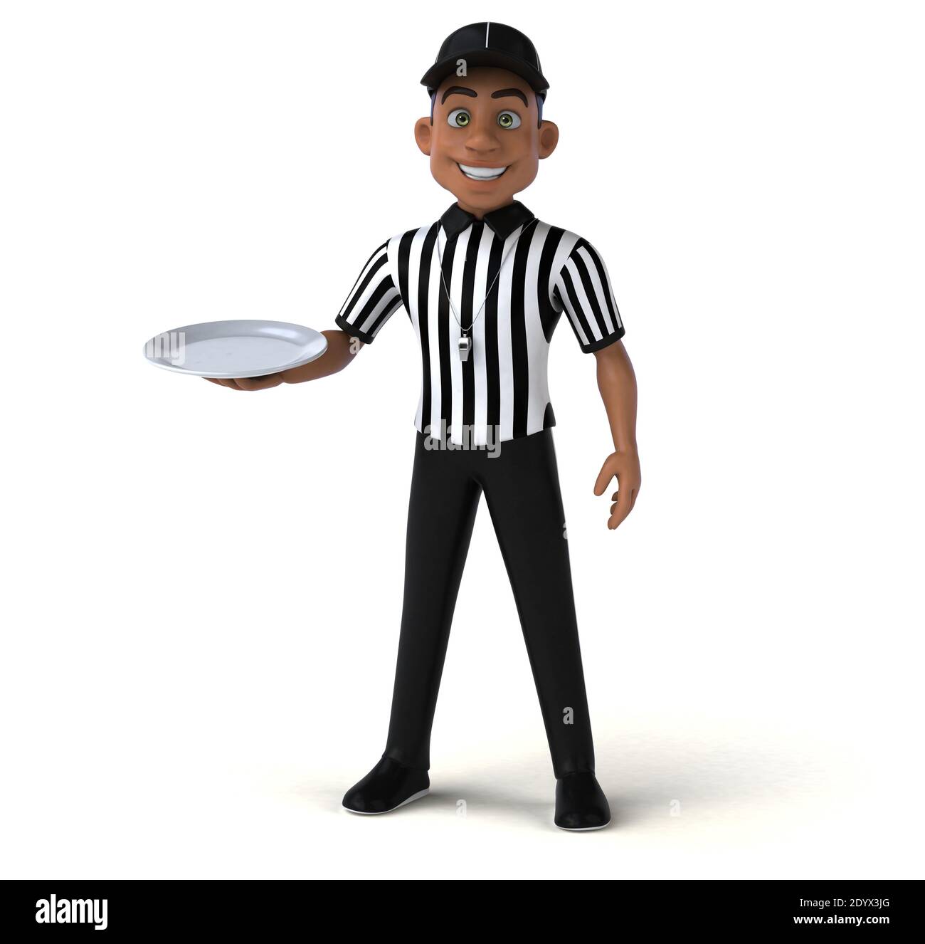 Fun 3D Illustration of an american Referee Stock Photo - Alamy