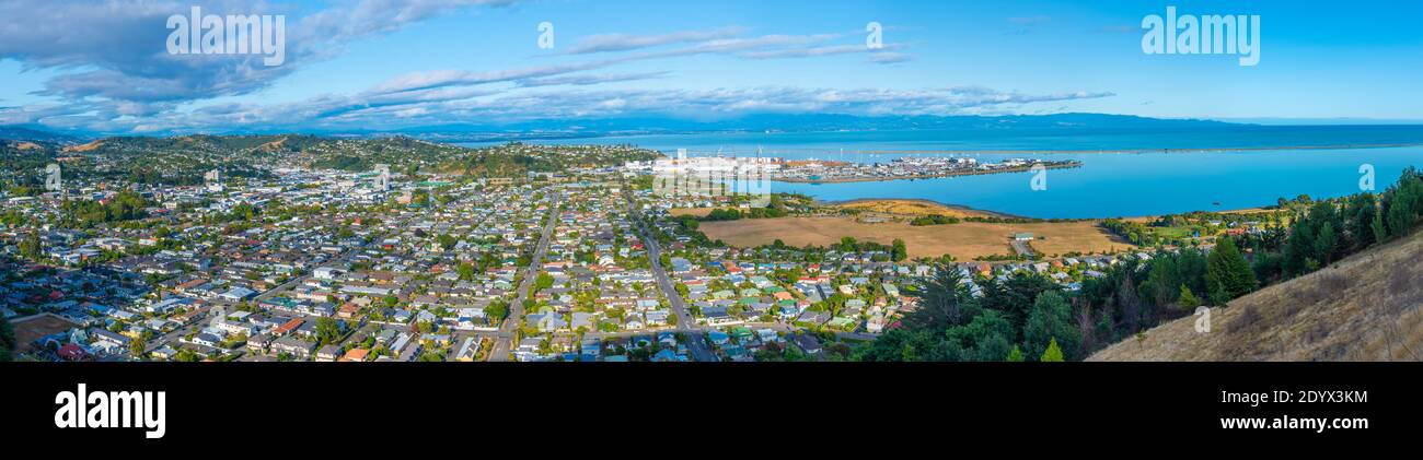 Aerial view of Nelson in New Zealand Stock Photo - Alamy