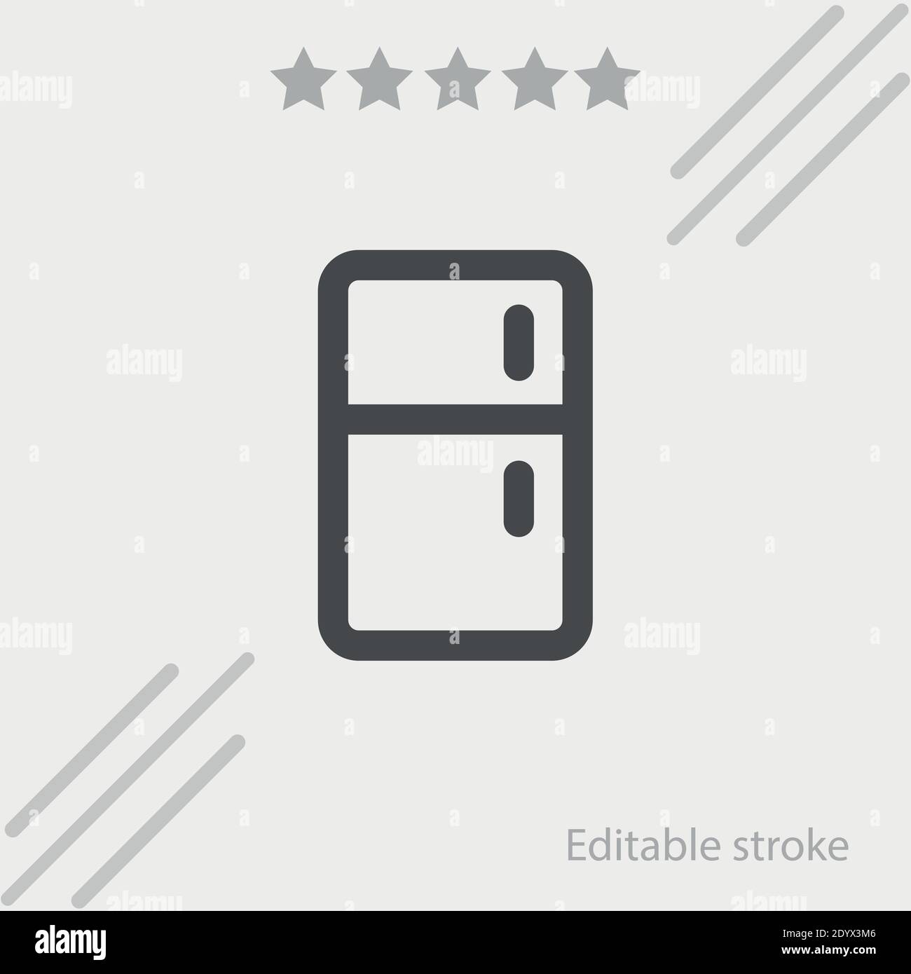 refrigerator outline vector icon modern simple vector illustration ...