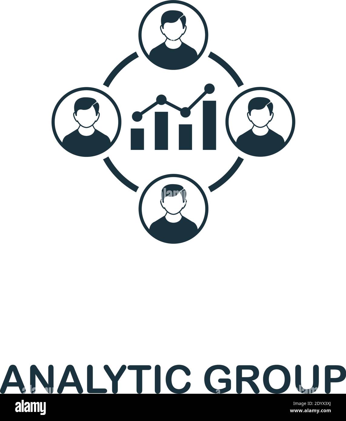 Analytic Group icon. Premium style design from business management icon ...