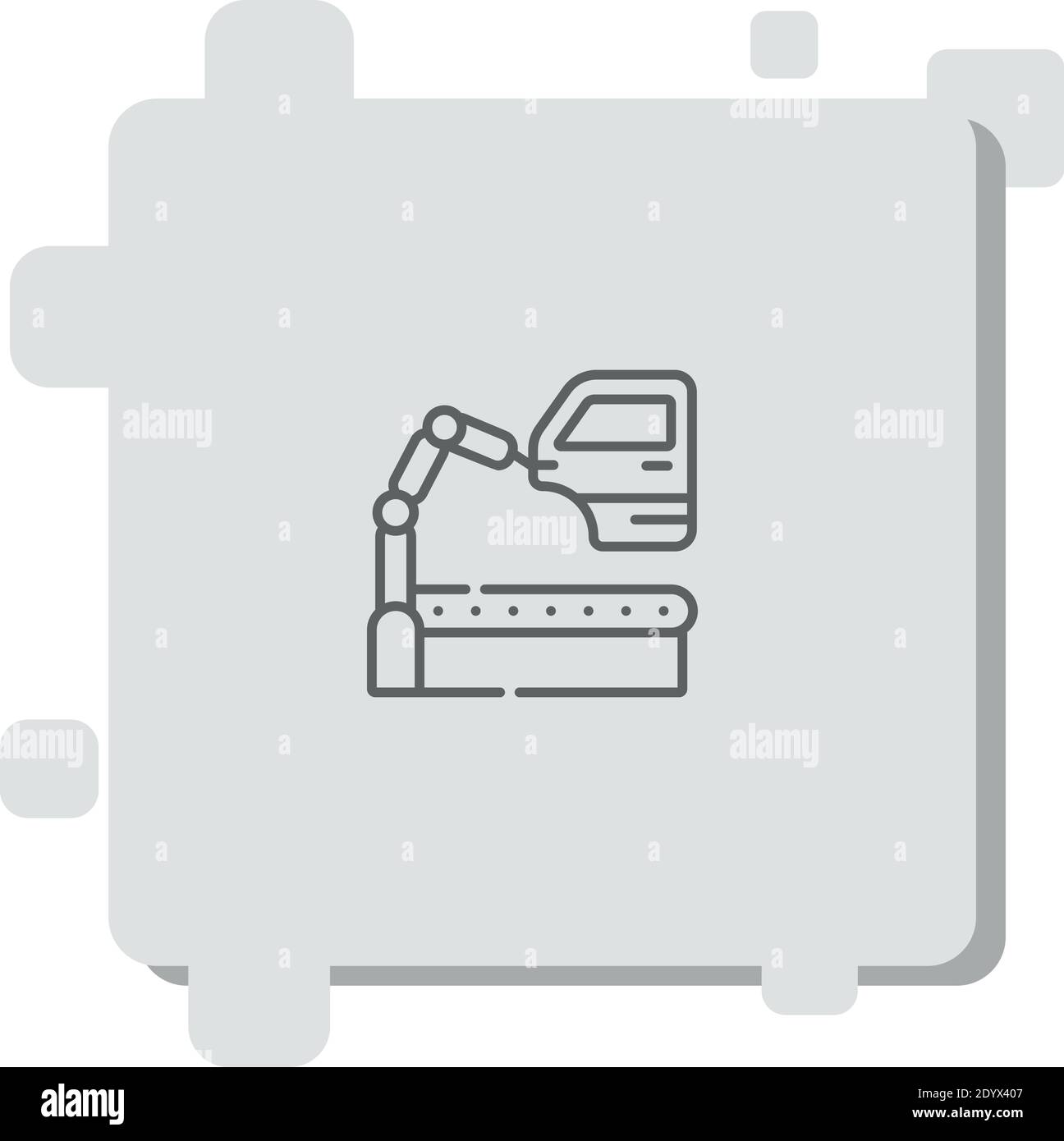 assembly line vector icon modern simple vector illustration Stock ...
