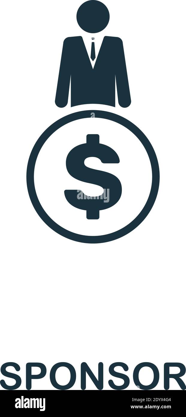 Sponsor icon. Premium style design from business management icon ...