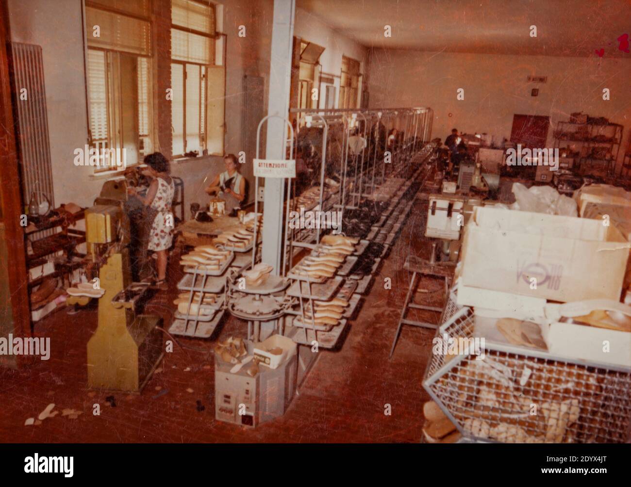 VILLANOVA DEL GHEBBO, ITALY MARCH 1966: Factory workers in the 60s ...