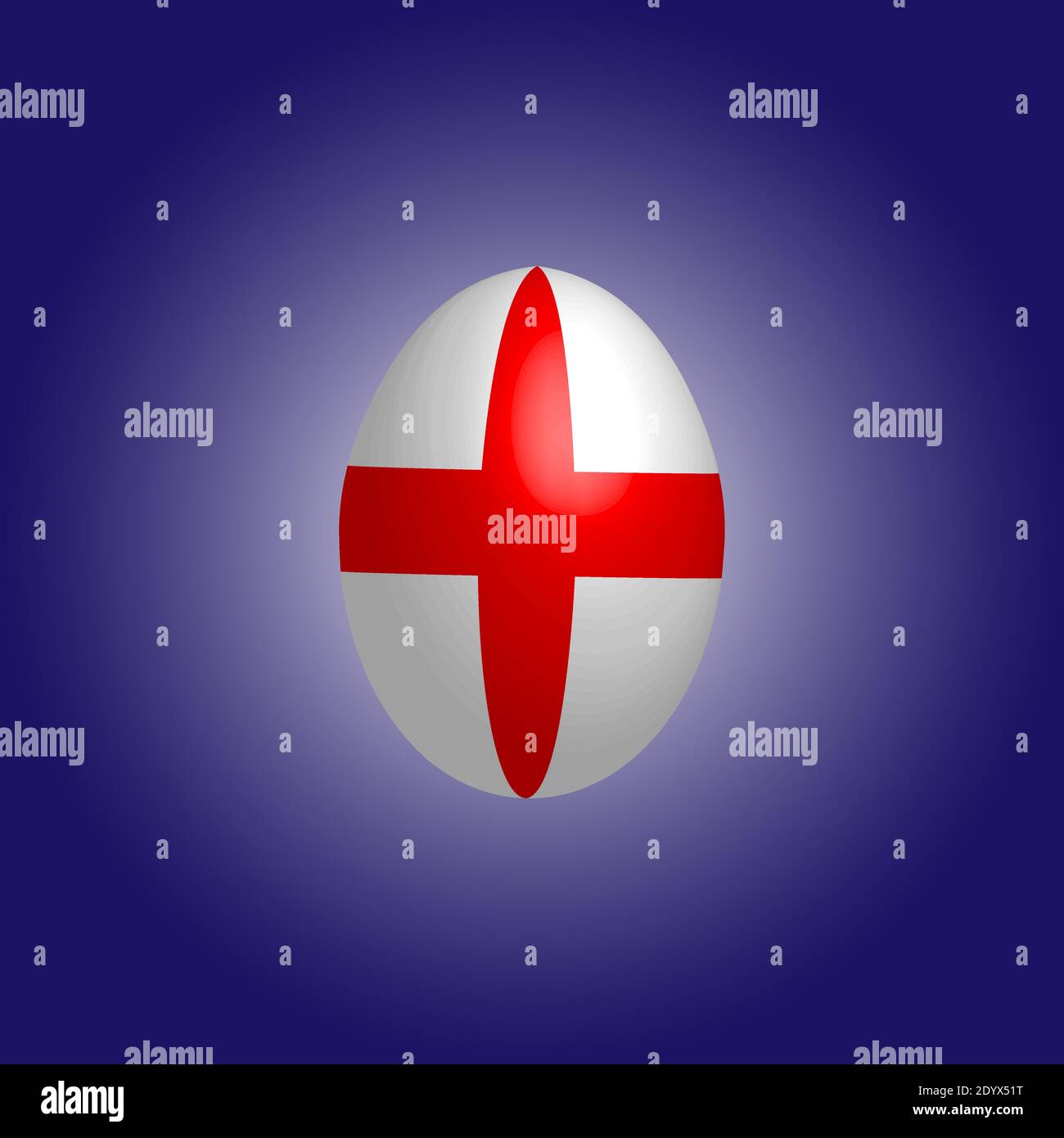 Easter egg in the colors of the flag of England Stock Vector Image ...
