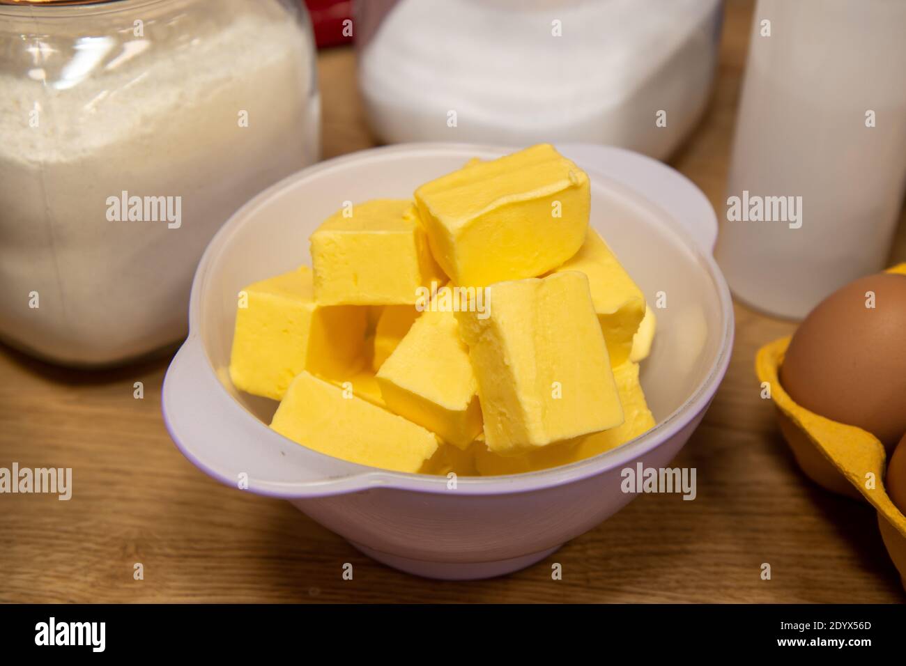 Cubed butter hi-res stock photography and images - Alamy