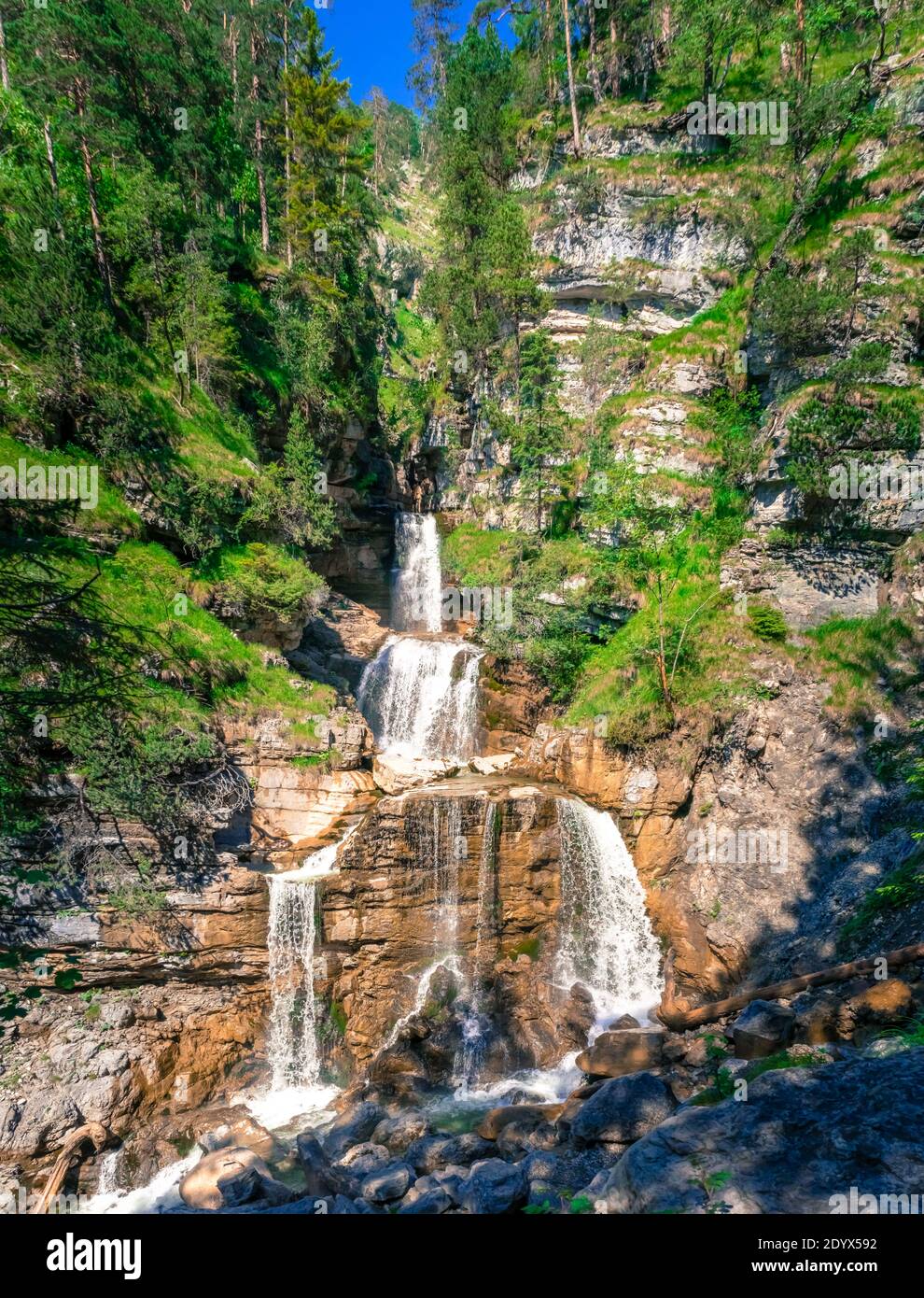 Kuhflucht Waterfalls near Garmisch Partenkirchen Bavaria Germany Stock ...