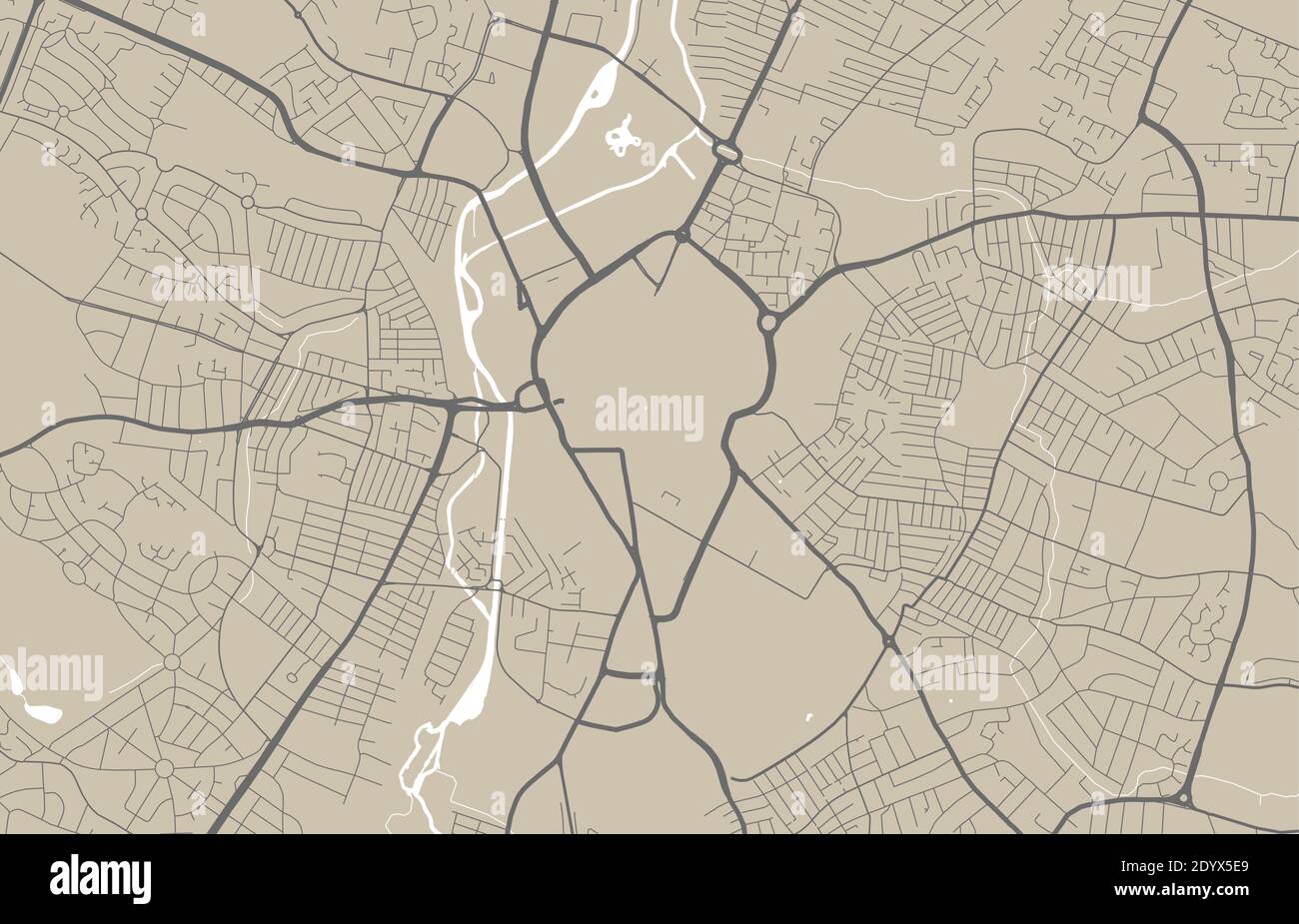 Map of leicester, england hi-res stock photography and images - Alamy