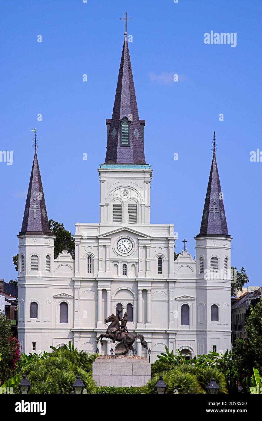 jackson square in the french quarter of new orleans louisiana usa Stock ...