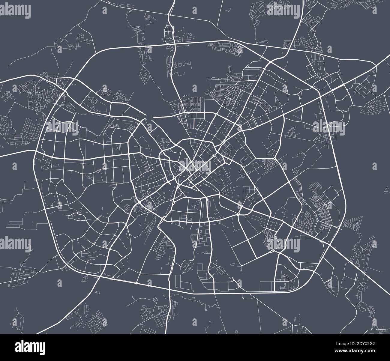 Minsk city map poster. Map of Minsk street map poster. Minsk map vector ...