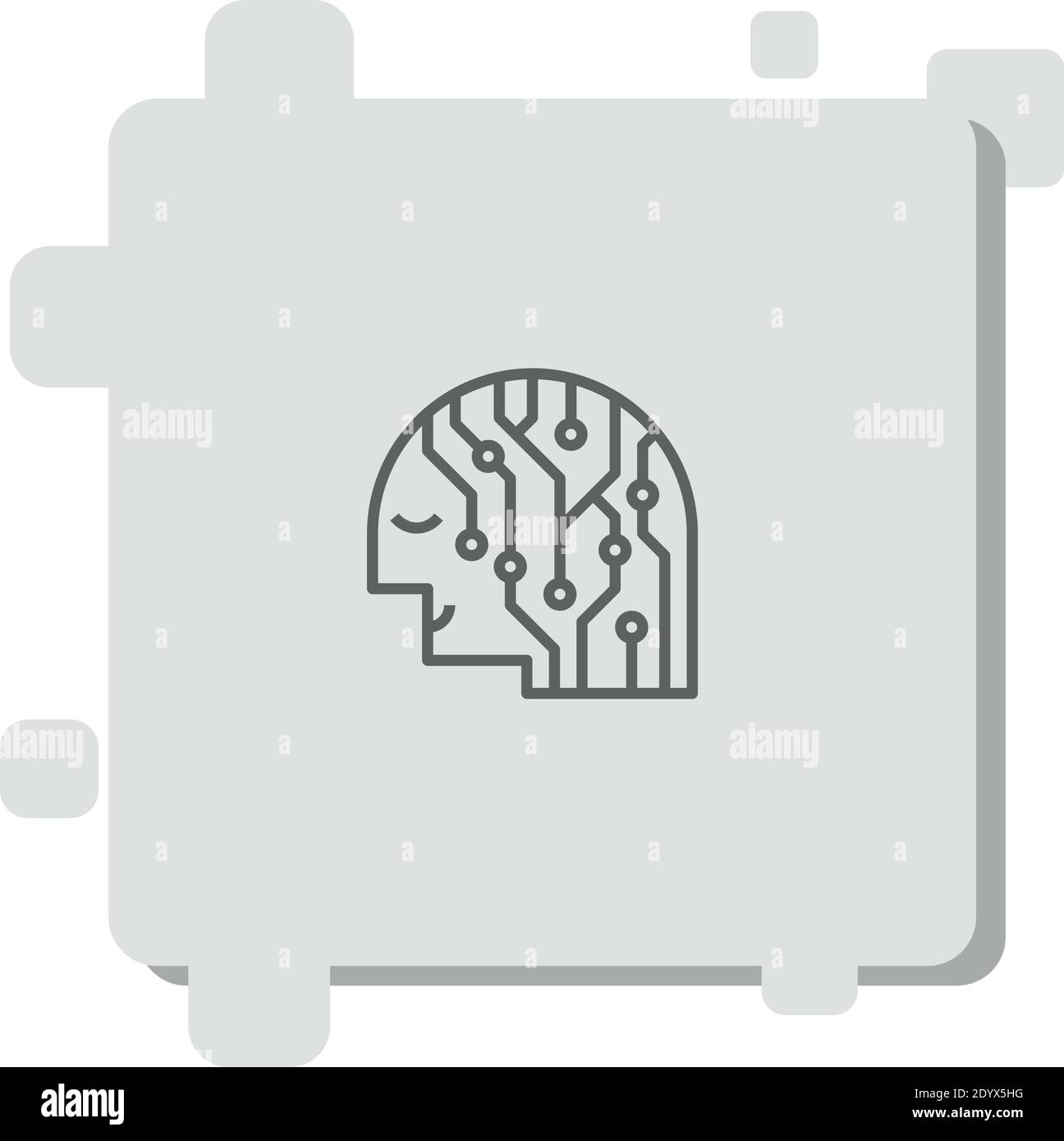 artificial intelligence vector icon modern simple vector illustration ...