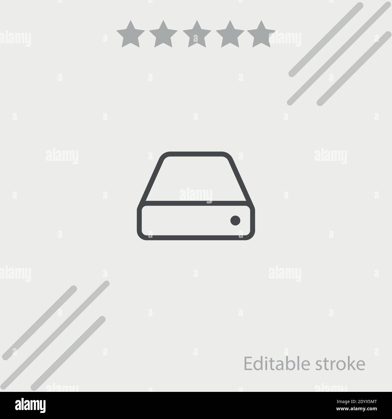 hard drive vector icon modern simple vector illustration Stock Vector ...