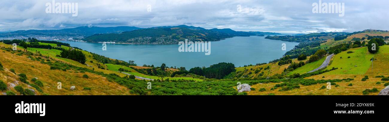 Aerial view of Dunedin in New Zealand Stock Photo - Alamy