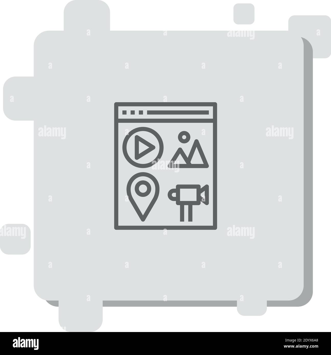 content vector icon modern simple vector illustration Stock Vector ...