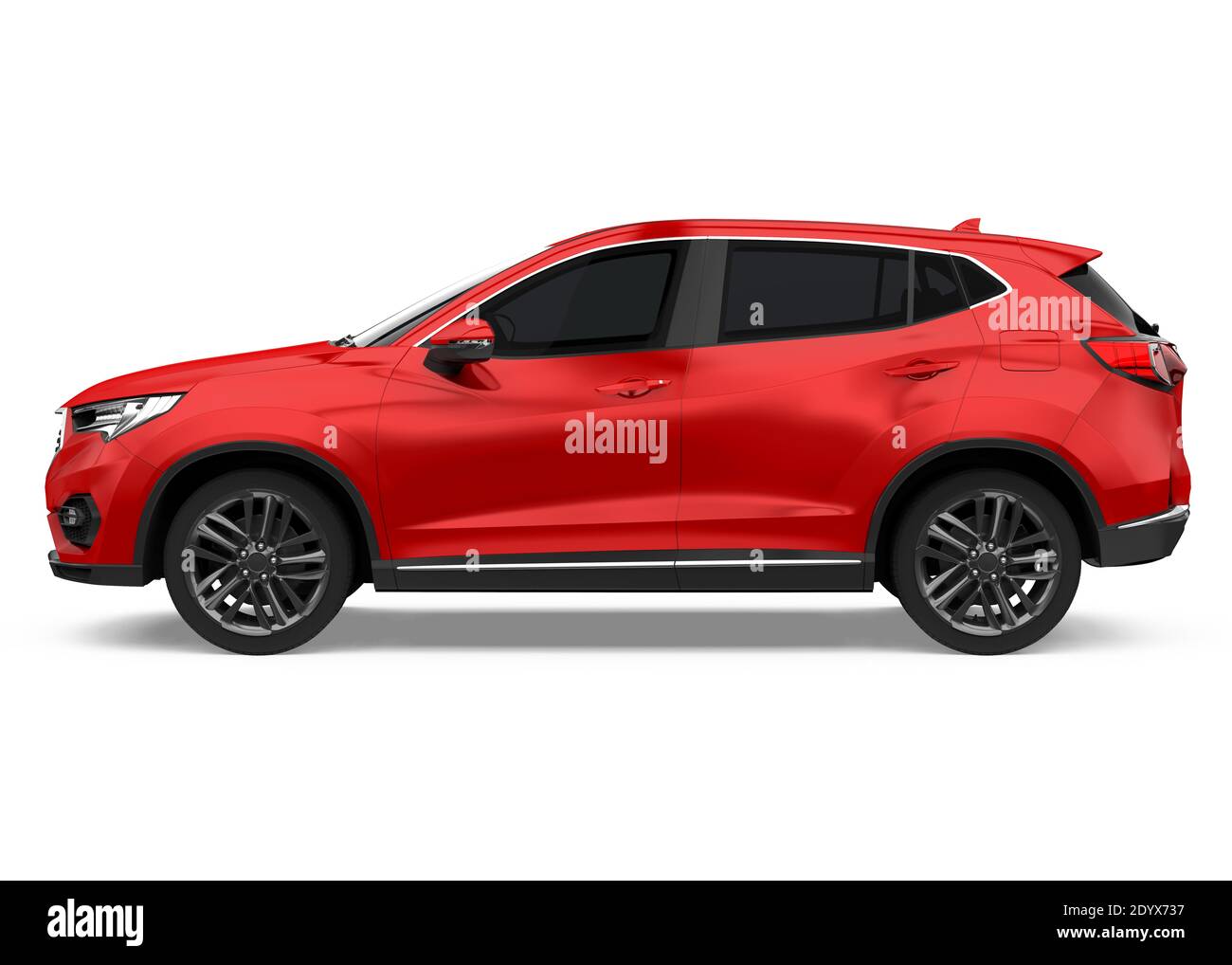 Red SUV Car Isolated Stock Photo - Alamy
