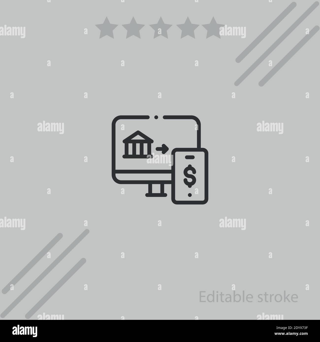 online banking vector icon modern simple vector illustration Stock ...