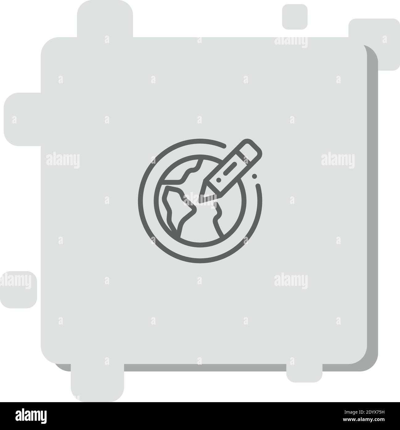 planet earth vector icon modern simple vector illustration Stock Vector ...