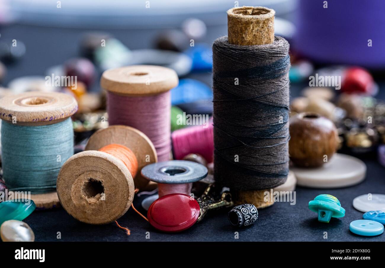 Glass beads craft assortment hi-res stock photography and images - Alamy