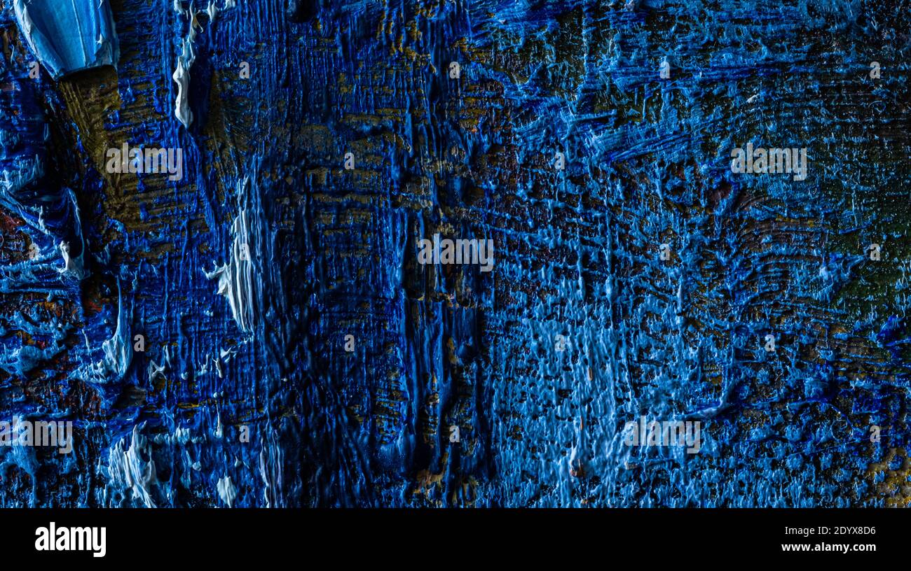Textured background of canvas with blue pain Stock Photo - Alamy