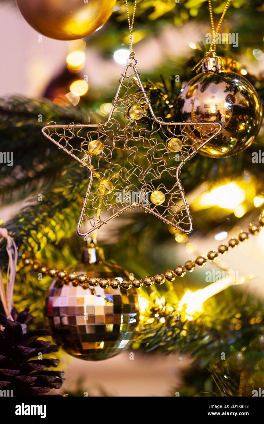 Gold Christmas Star