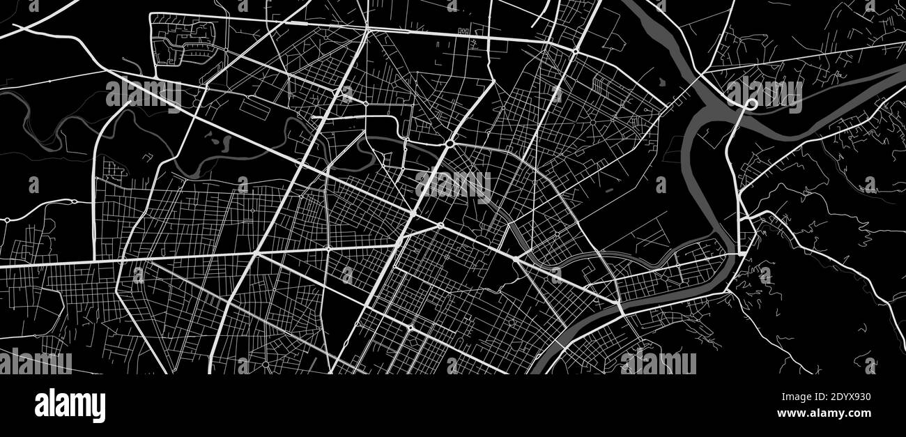 Urban city map of Turin. Vector illustration, map art poster Stock ...