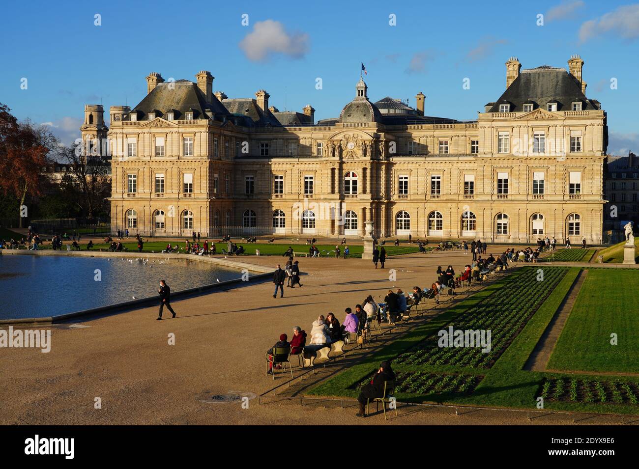 PARIS, FRANCE -17 DEC 2020- View of the French Senate (Palais du Senat ...