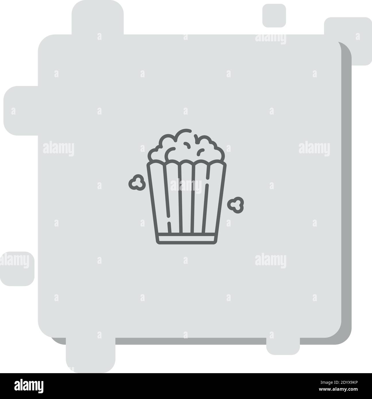 popcorn vector icon modern simple vector illustration Stock Vector ...