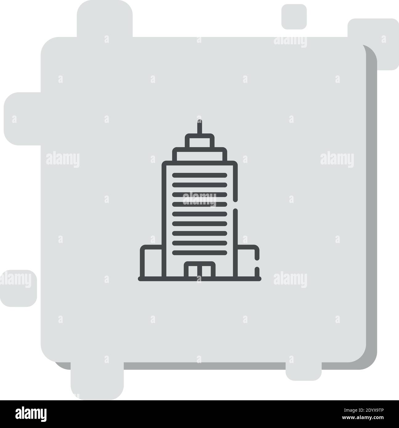 skyscraper vector icon modern simple vector illustration Stock Vector ...