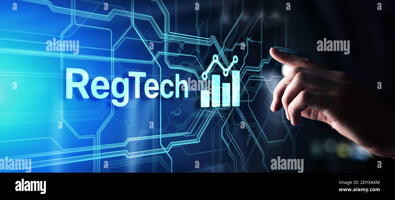 RegTech Regulation Supervision Finance technology. Business automation ...