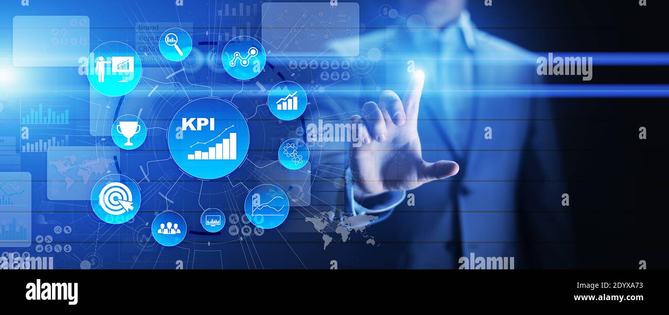 KPI - Key performance indicator. Business and industrial analysis ...