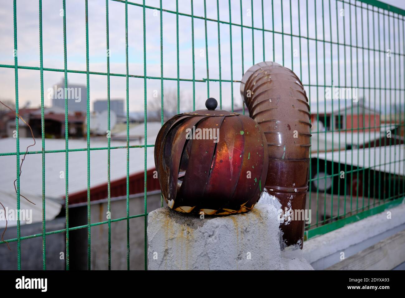 Old faded rotary chimney hi-res stock photography and images - Alamy