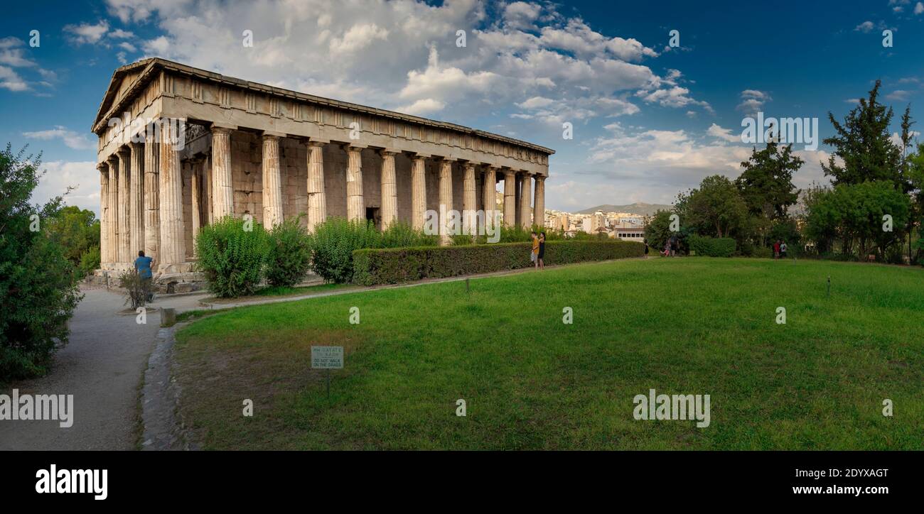Temple of Hephaestus, ancient Agora, Athens, Greece Stock Photo - Alamy
