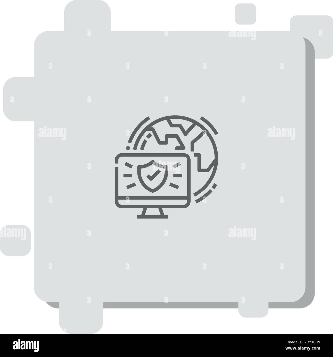 security vector icon modern simple vector illustration Stock Vector ...