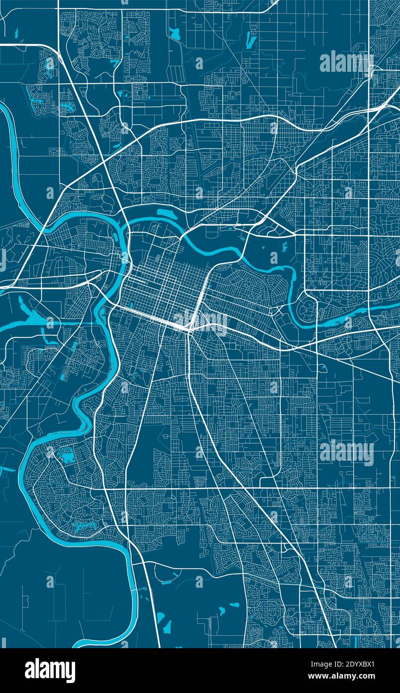 Sacramento map hi-res stock photography and images - Alamy