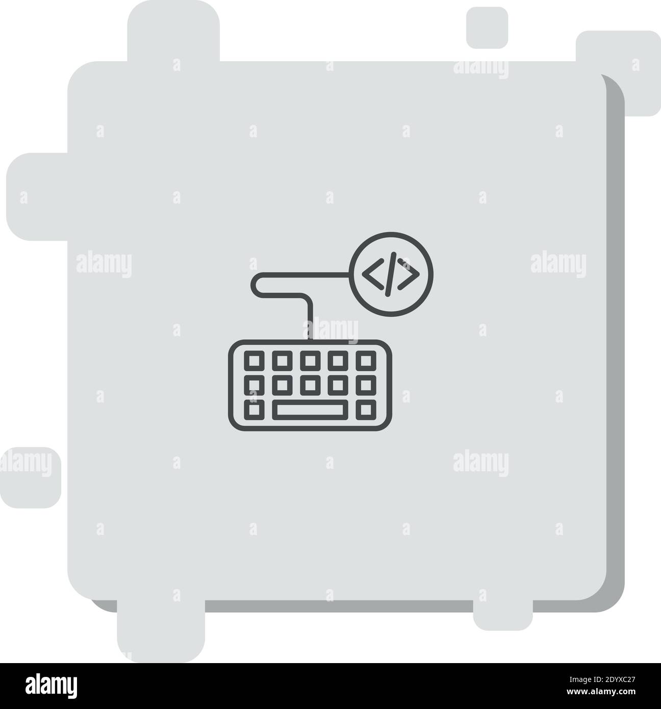keyboard vector icon modern simple vector illustration Stock Vector ...