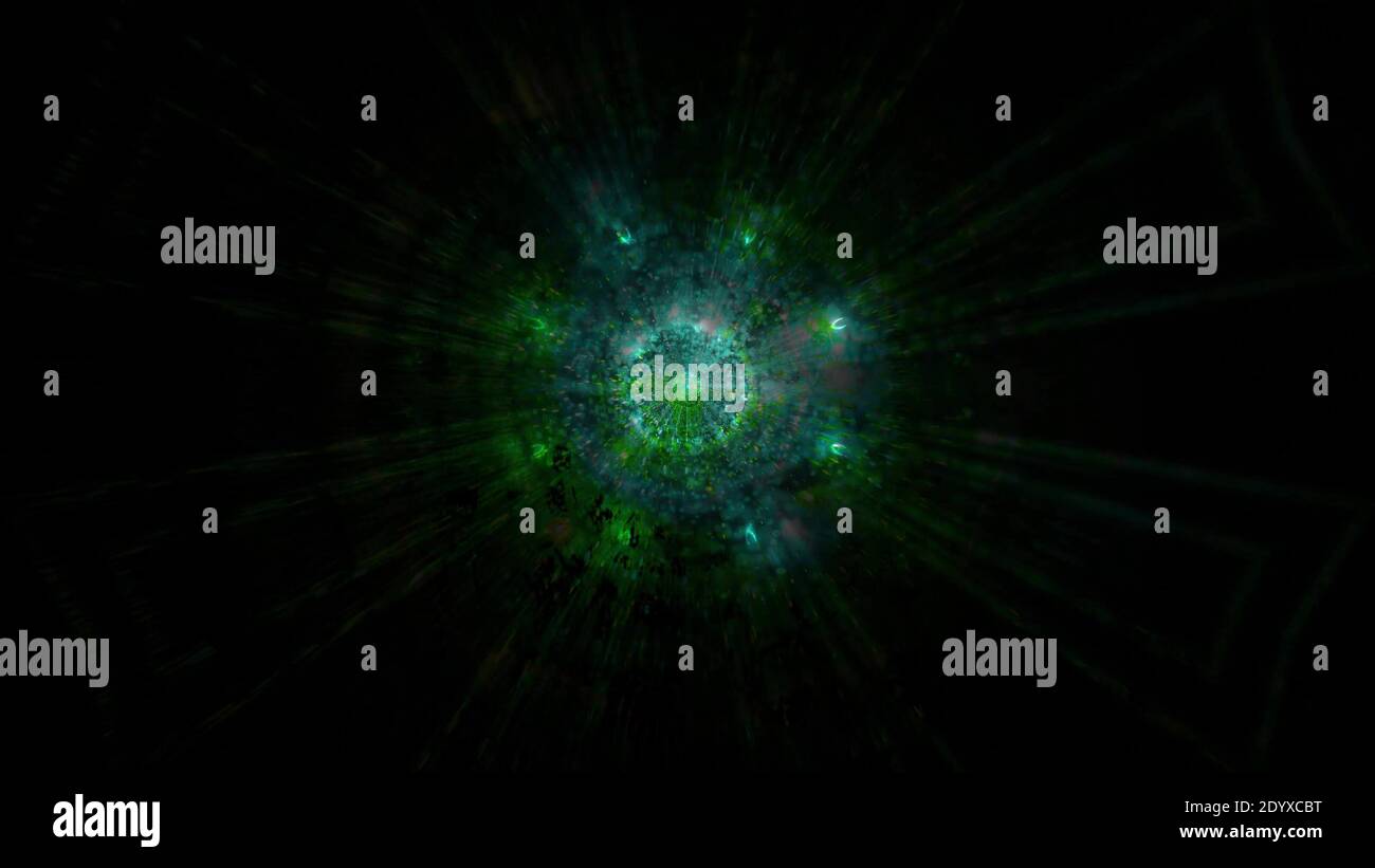 Dark red green lights effects 3d illustration background wallpaper art ...