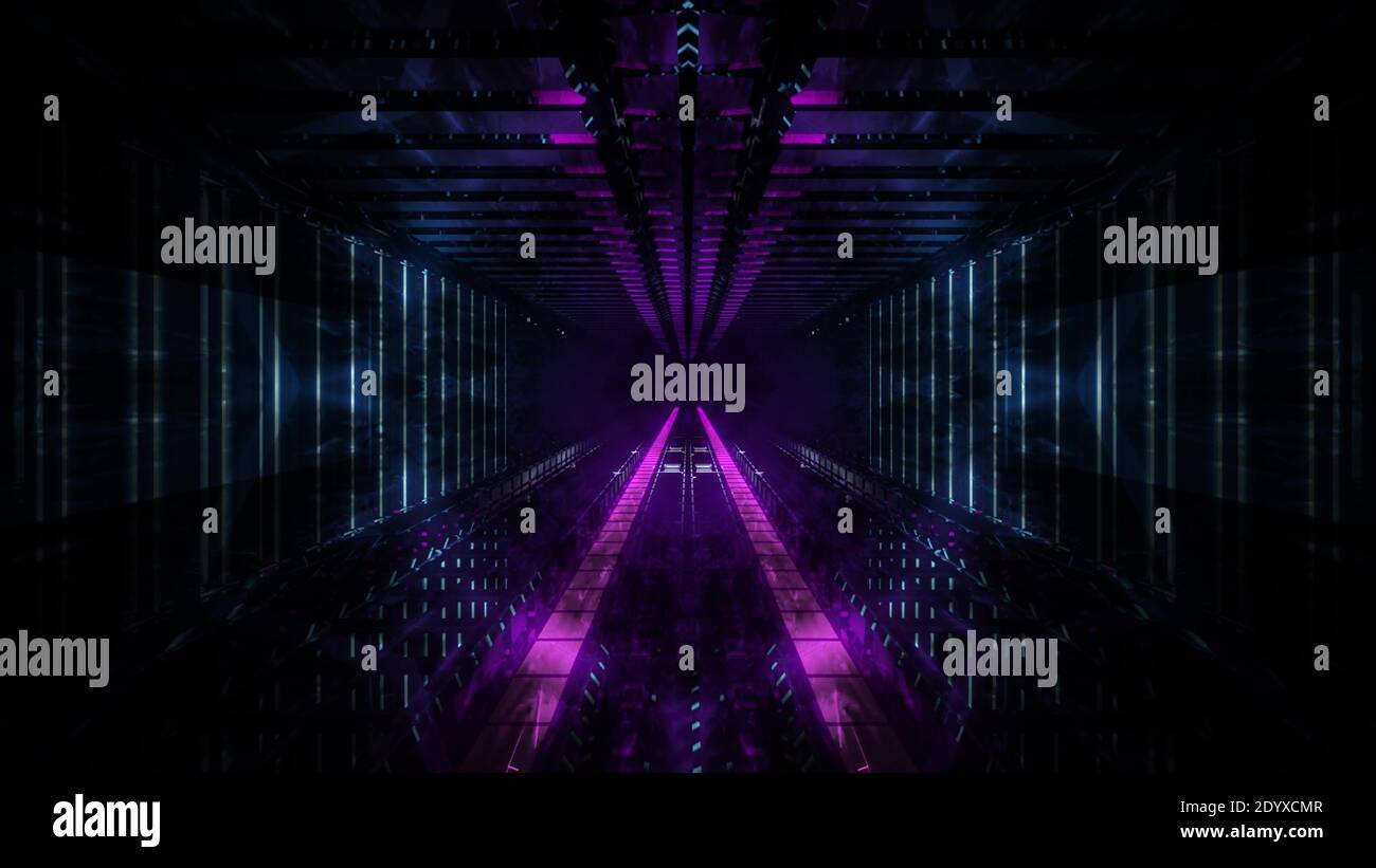 Dark tunnel dream vision 3d illustation visual background wallpaper art ...