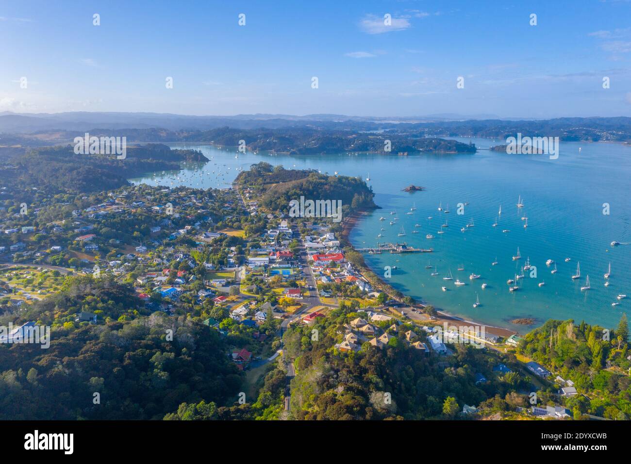 Russell aerial view bay islands hi-res stock photography and images - Alamy