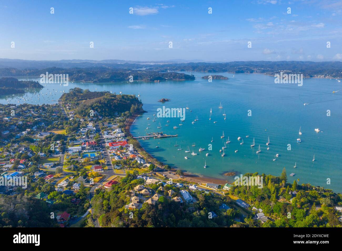 Russell aerial view bay islands hi-res stock photography and images - Alamy