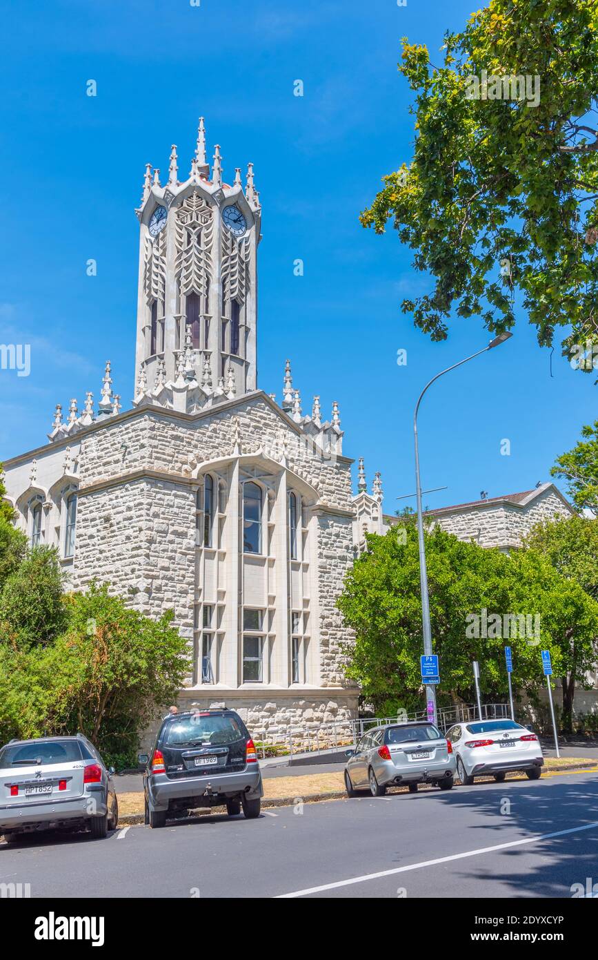 Clock tower at the University of Auckland, New Zealand Stock Photo - Alamy