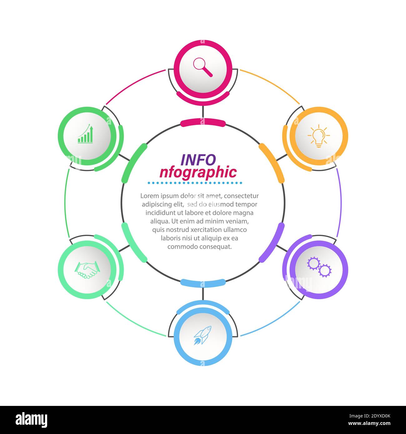 Infographics. Vector template with pictograms for business and finance ...